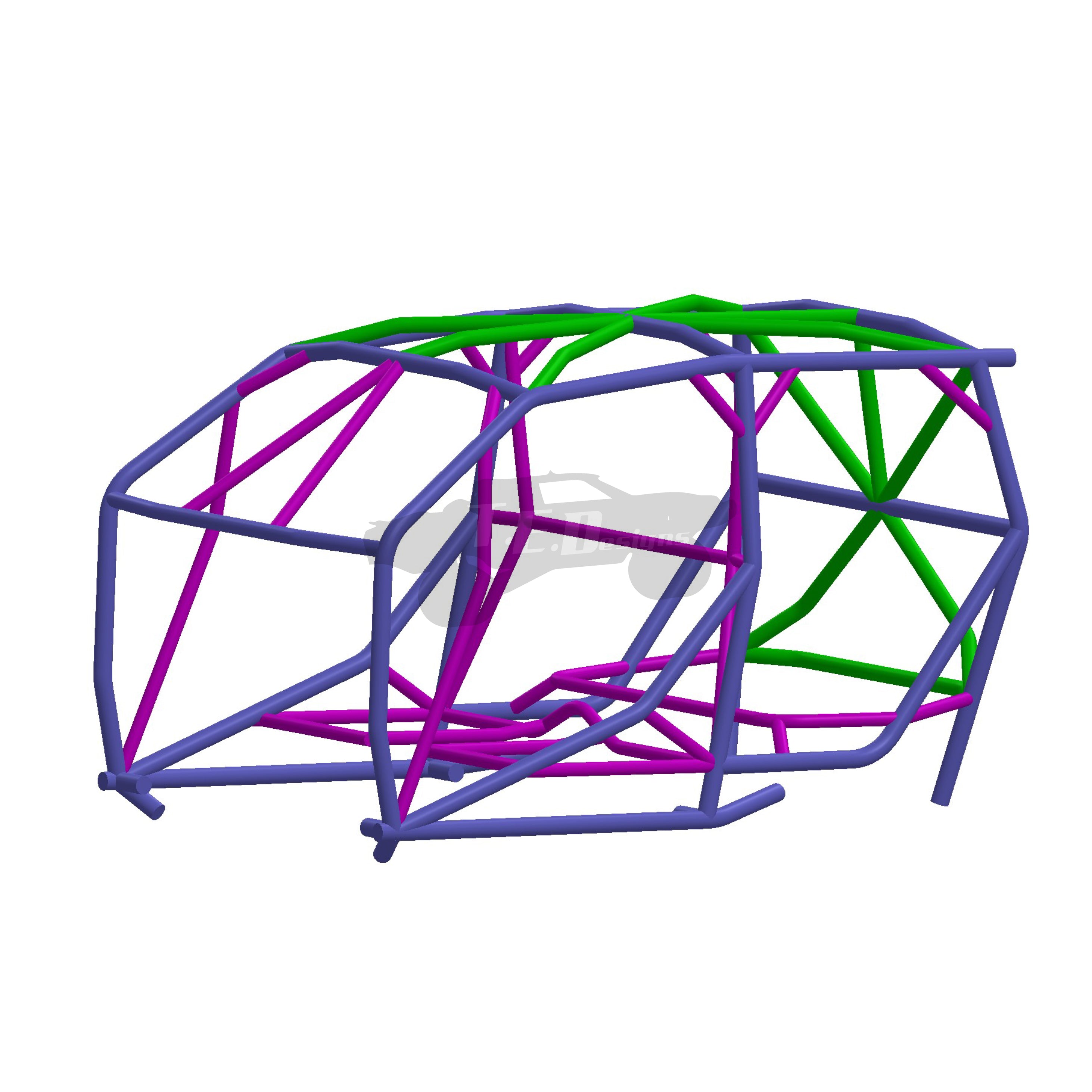 '05-'23 Toyota Tacoma Double Cab Cage Kit | TE Designs